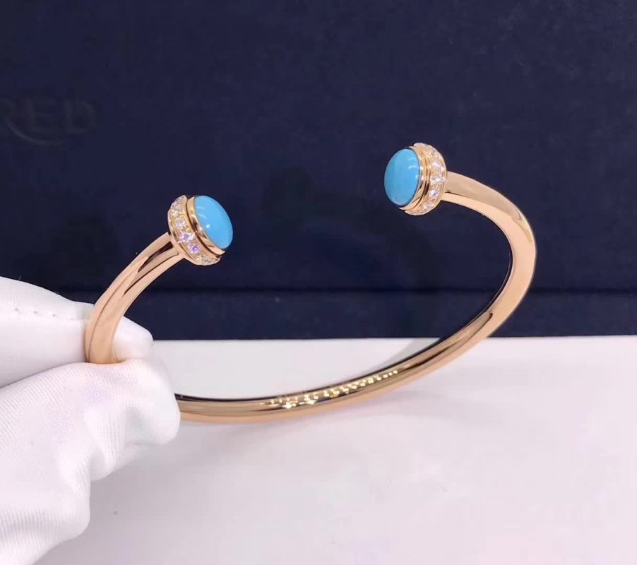 Piaget Possession Open Bangle Bracelet turquoise G36PA200 – C Chen Jewelry