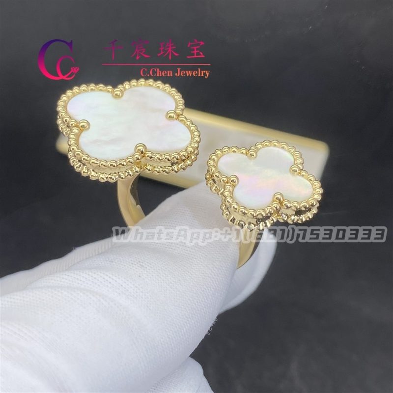 Van Cleef & Arpels Magic Alhambra Between the Finger Ring mother-of ...