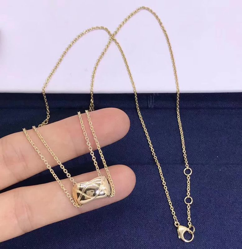 Chanel Coco Crush Necklace Quilted Motif Yellow Gold J11360 – C Chen ...