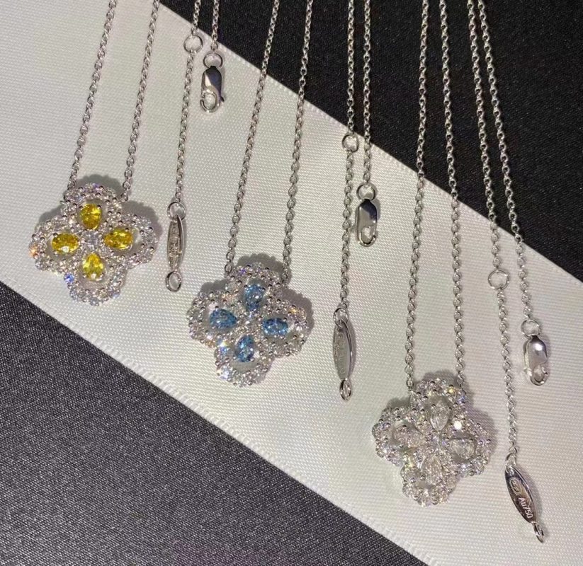 Harry Winston Diamond Loop Full Motif Yellow Sapphire and Diamond ...