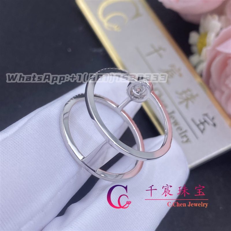 Messika Glam’Azone 2 Rows Pavé White Gold For Her Diamond Ring 05237-WG ...